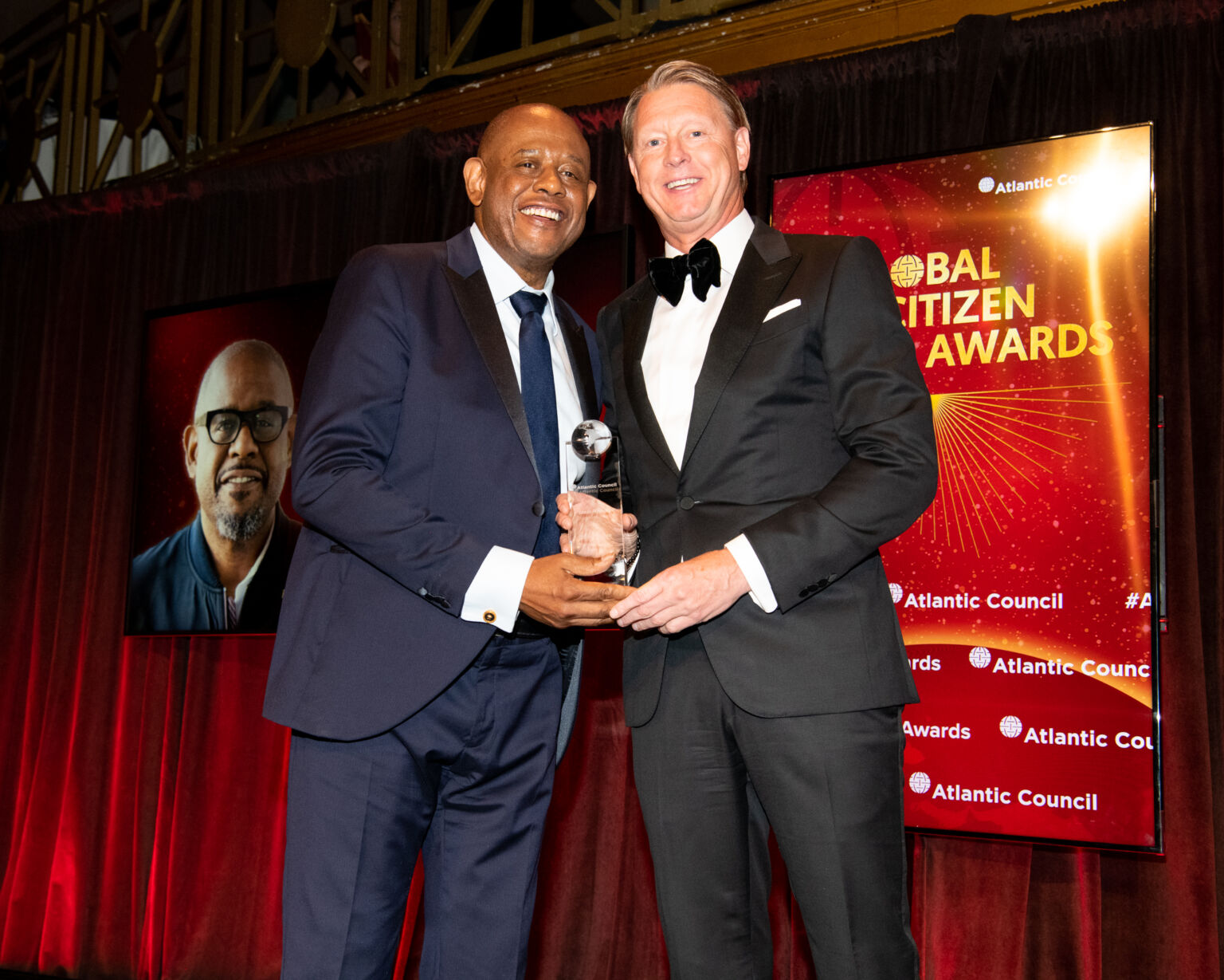 Forest Whitaker receives the Global Citizen Award from the Atlantic ...